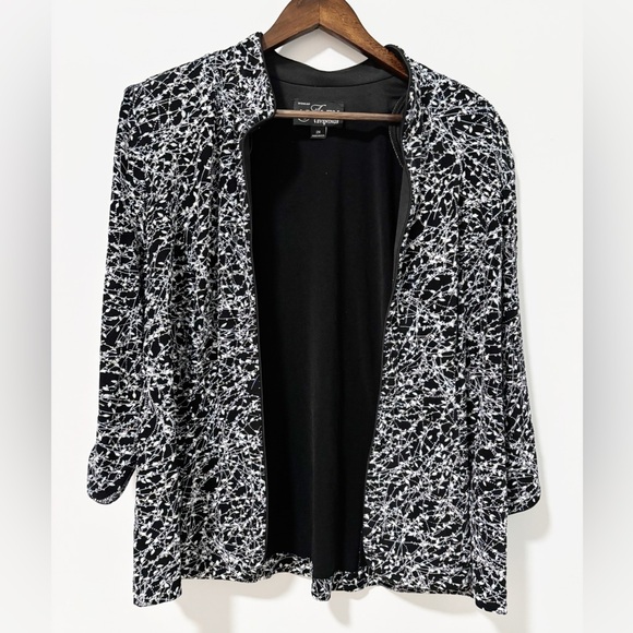 Alex Evenings | Jackets & Coats | Alex Evenings Elegant Mandarin Jacket ...